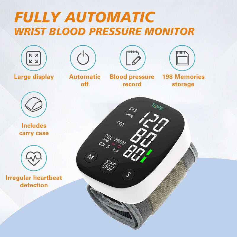 Accurate Wrist Blood Pressure Monitor - Easy to Use and Portable ...
